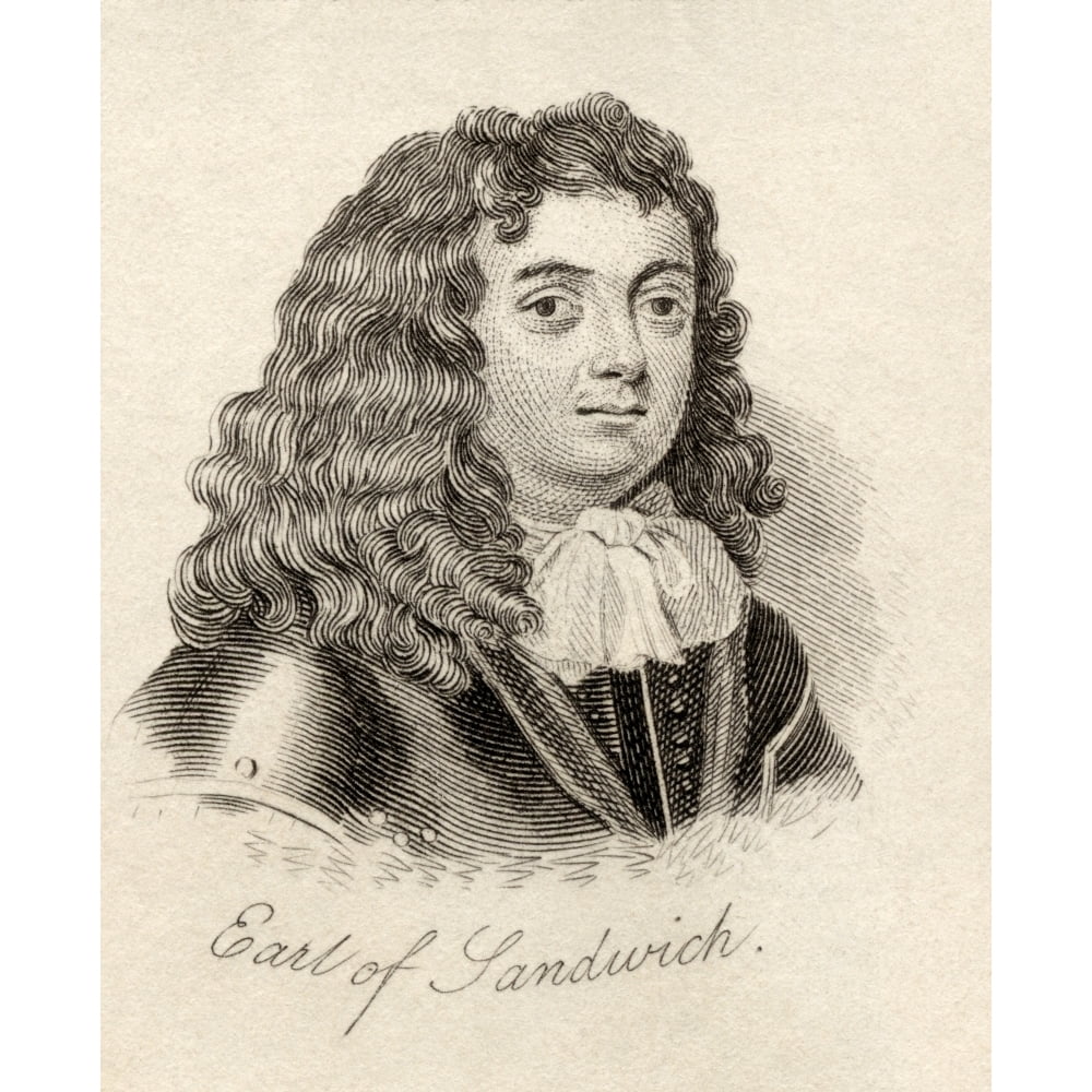 Posterazzi DPI1856203 Edward Montagu 1St Earl of Sandwich Viscount ...