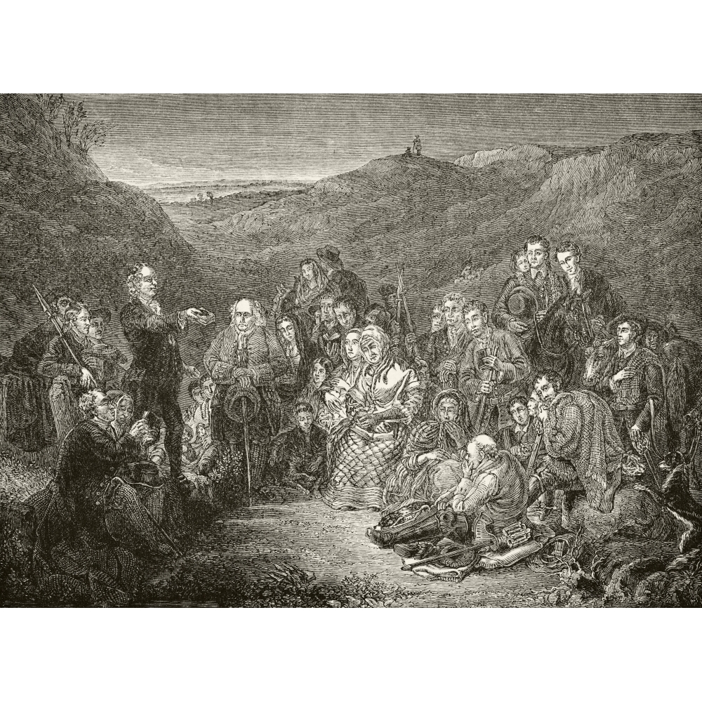 Posterazzi DPI1856295LARGE An Open Air Meeting of Scottish Covenanters ...