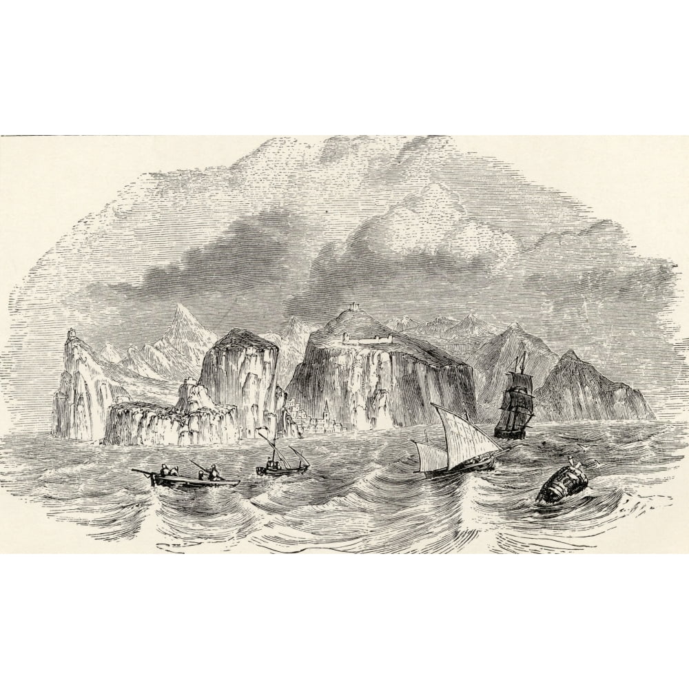 Posterazzi DPI1856423 St Helena From The Book Journal of Researches by ...