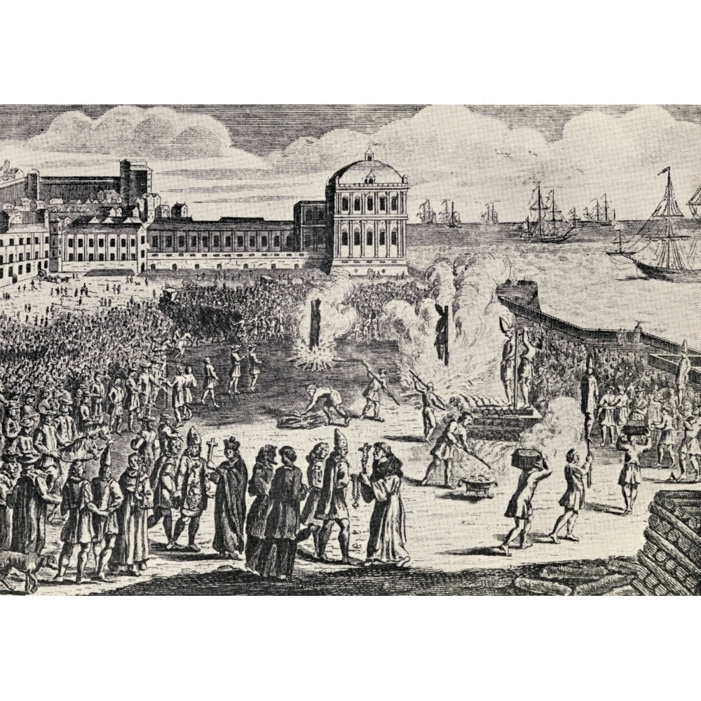 Posterazzi DPI1856585LARGE An Auto De Fe At Lisbon Portugal From An ...