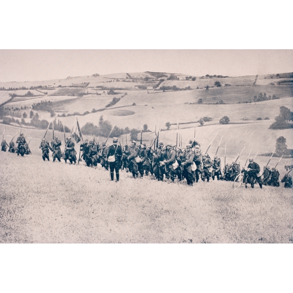Posterazzi DPI1856779 French Infantry Advancing Through Farmland in ...