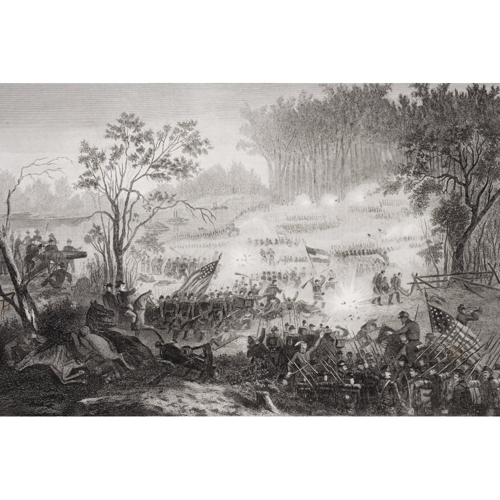 Posterazzi DPI1857792LARGE The Battle At Pittsburg Landing Also Known ...