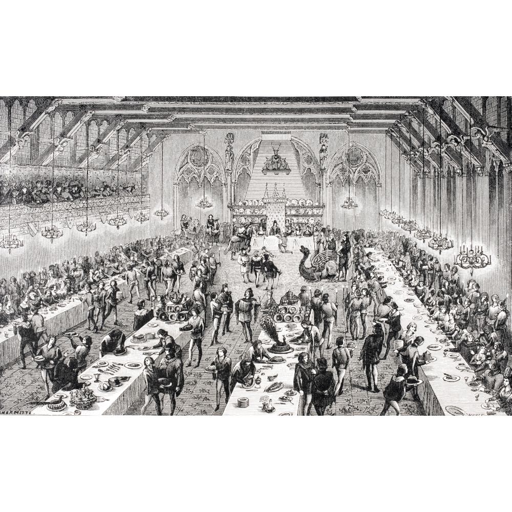 Posterazzi DPI1857832LARGE Grand Ceremonial Banquet At The French Court ...