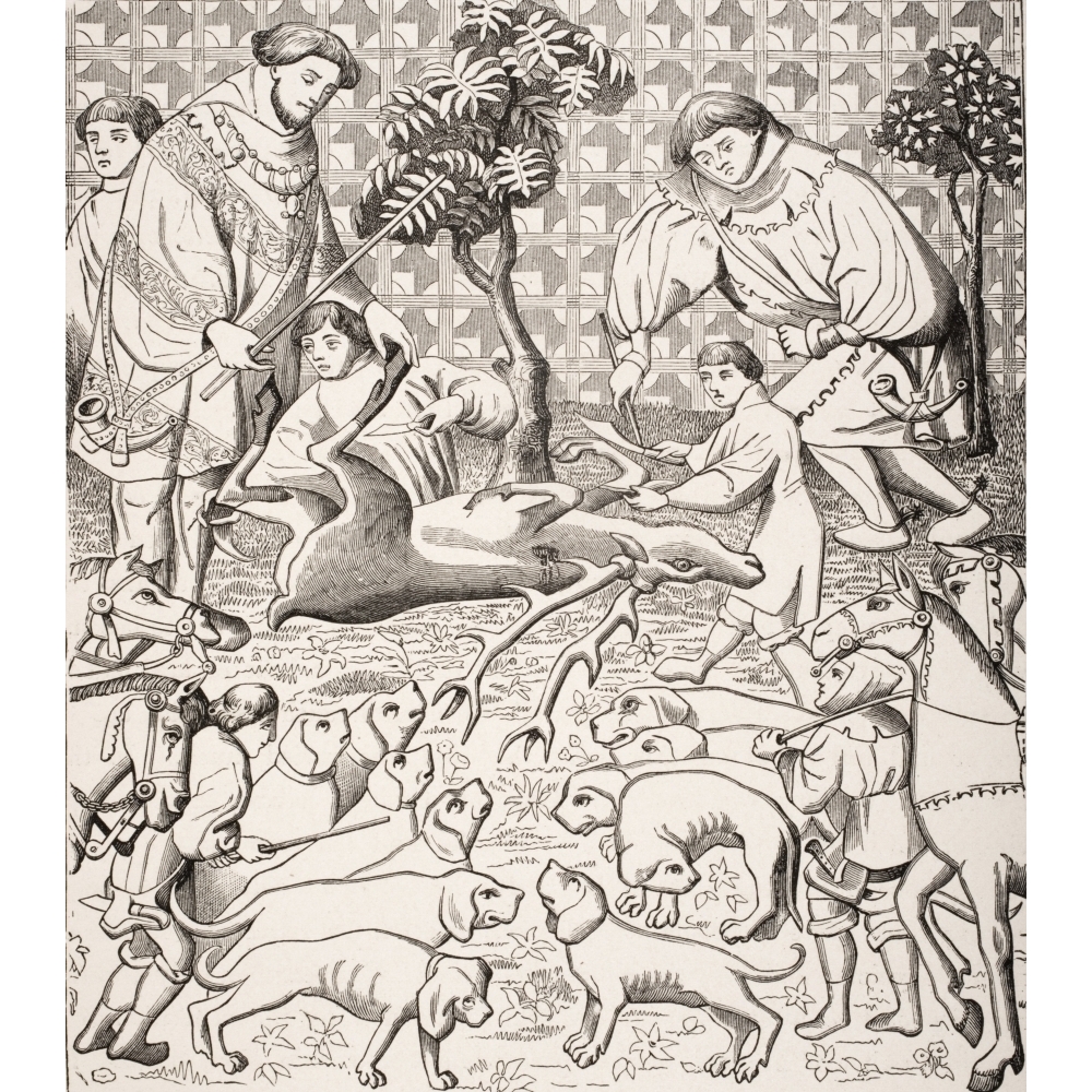 Posterazzi DPI1857899 The Way To Skin & Cut Up A Stag 19th Century Copy ...