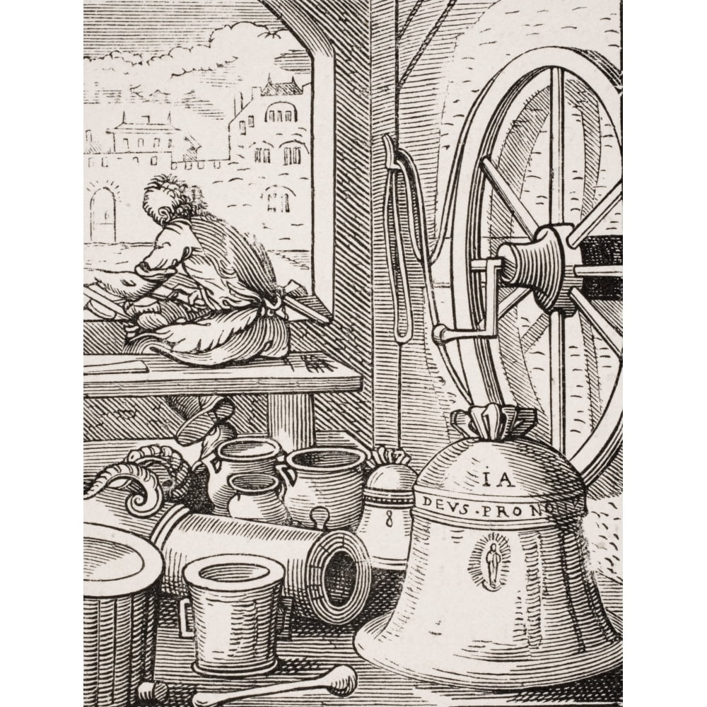 Posterazzi DPI1857975LARGE Bell & Cannon Caster 19th Century ...