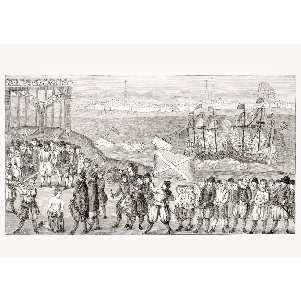 Posterazzi DPI1858022LARGE Execution of The Celebrated Pirate ...