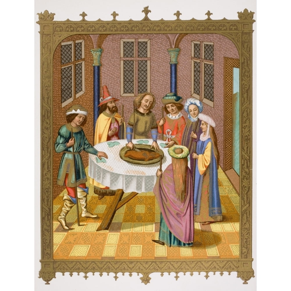Posterazzi DPI1858034 The Jews Passover. Facsimile of A Miniature From ...