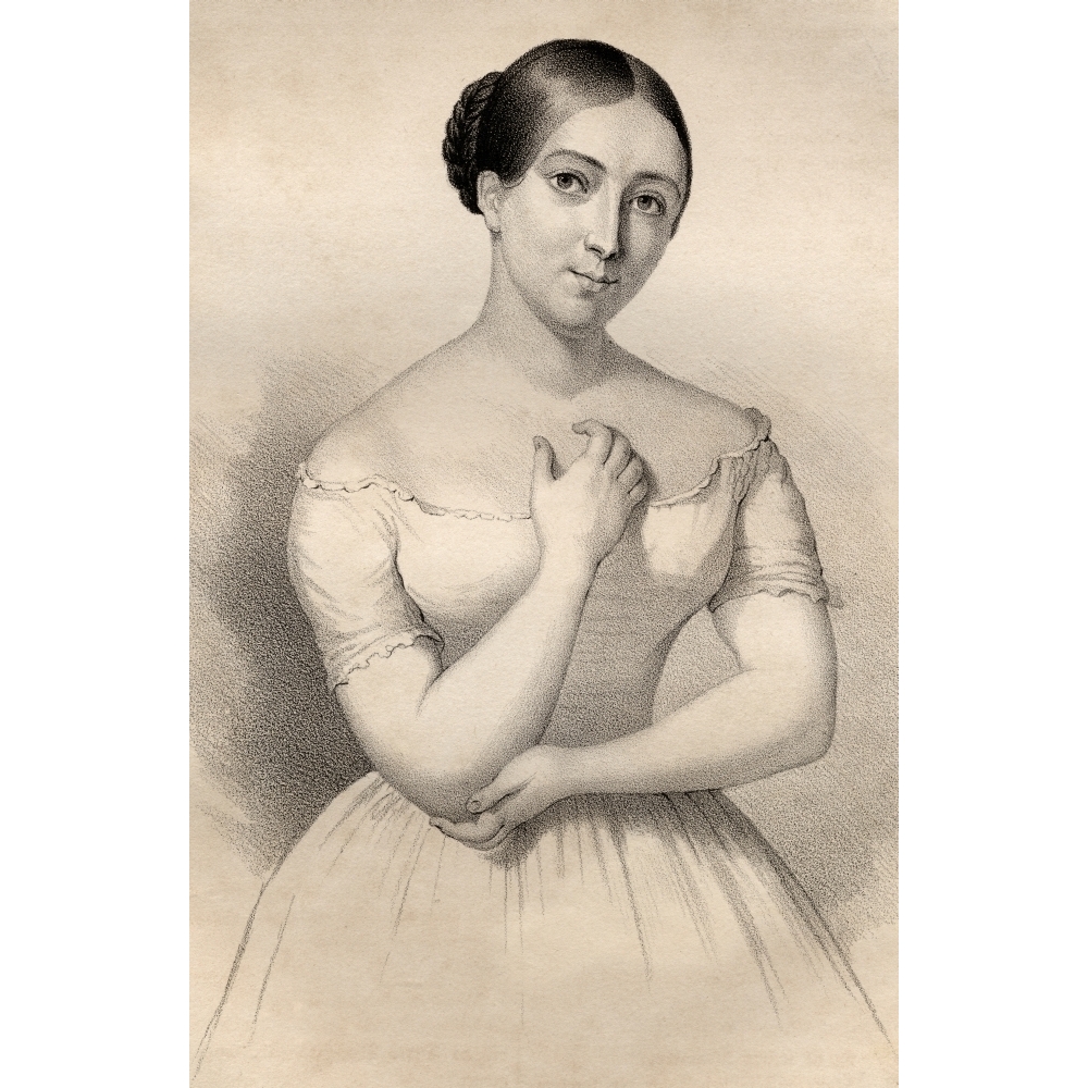 Posterazzi DPI1858436LARGE Giulia Grisi 1810-1869 Italian Opera Singer 19th Century Lithograph ...