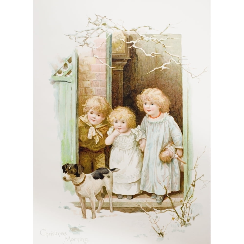 Posterazzi DPI1859075 Christmas Morning Poster Print, 12 x 16 - Walmart.com