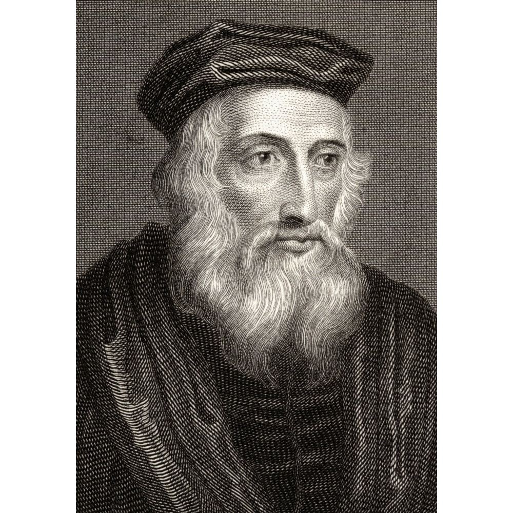 Posterazzi DPI1859619LARGE John Wycliffe Also Spelled Wycliff Wyclif ...