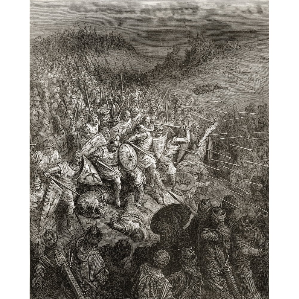 Posterazzi DPI1859750 Godfrey S Soldiers Drive Through The Muslim Army ...