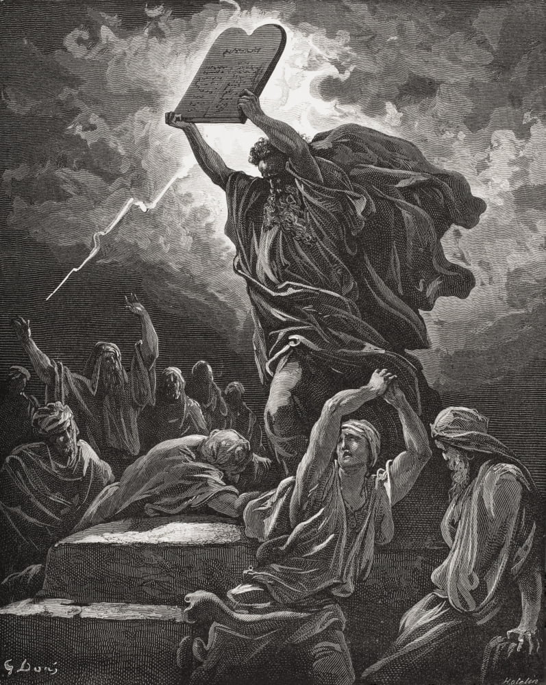 Posterazzi DPI1859773 Engraving From The Dore Bible Illustrating Exodus ...
