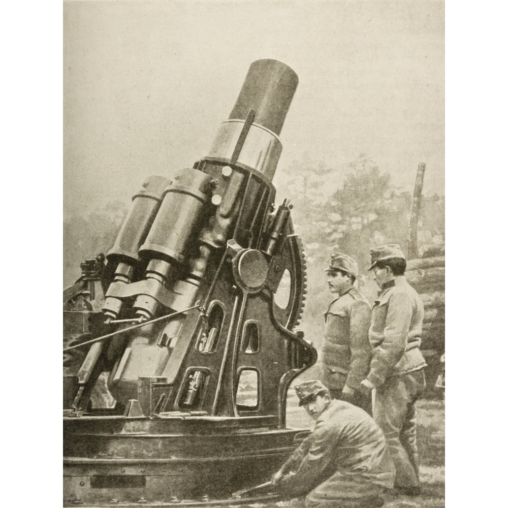 Posterazzi DPI1859812LARGE Austrian 12-Inch Siege Howitzer & Mount ...