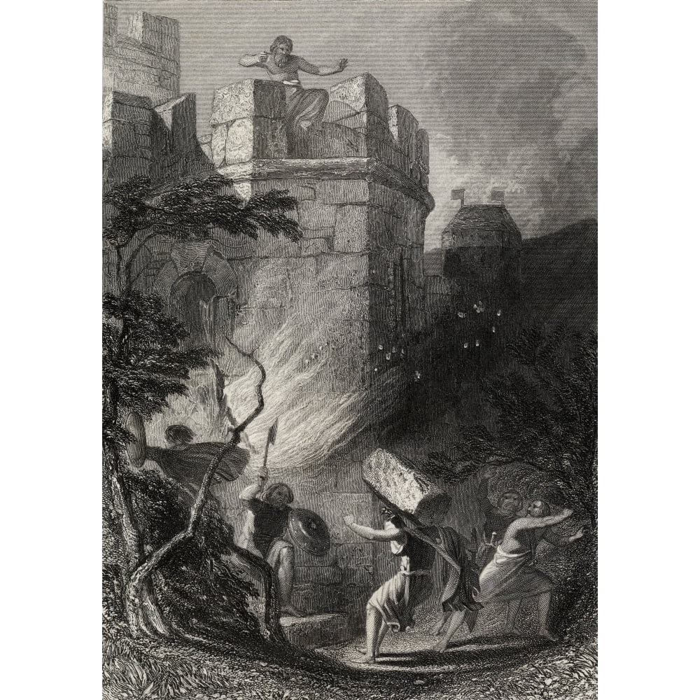 Posterazzi DPI1859868LARGE Death of Roderic Odonnell At Inch Castle ...