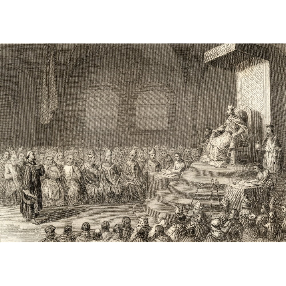 Posterazzi DPI1860010LARGE Council of Toledo Spain 688 During The Reign ...