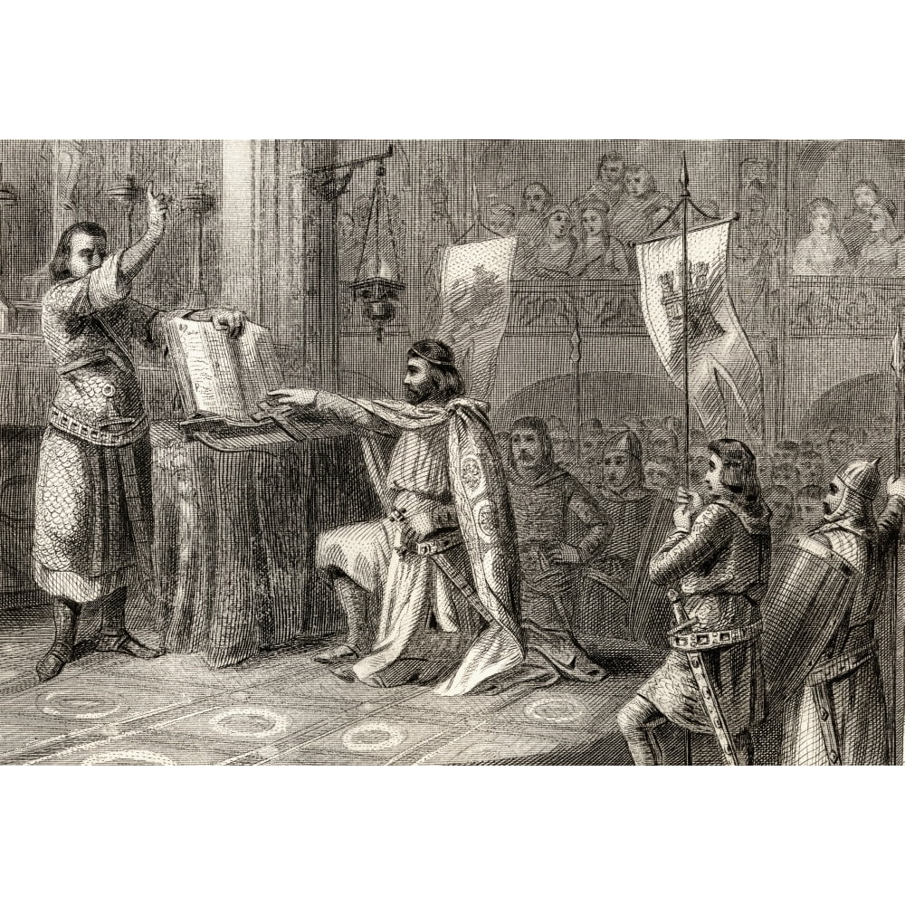 Posterazzi DPI1860024 King Alfonso VI Swearing That He Had Nopart In ...
