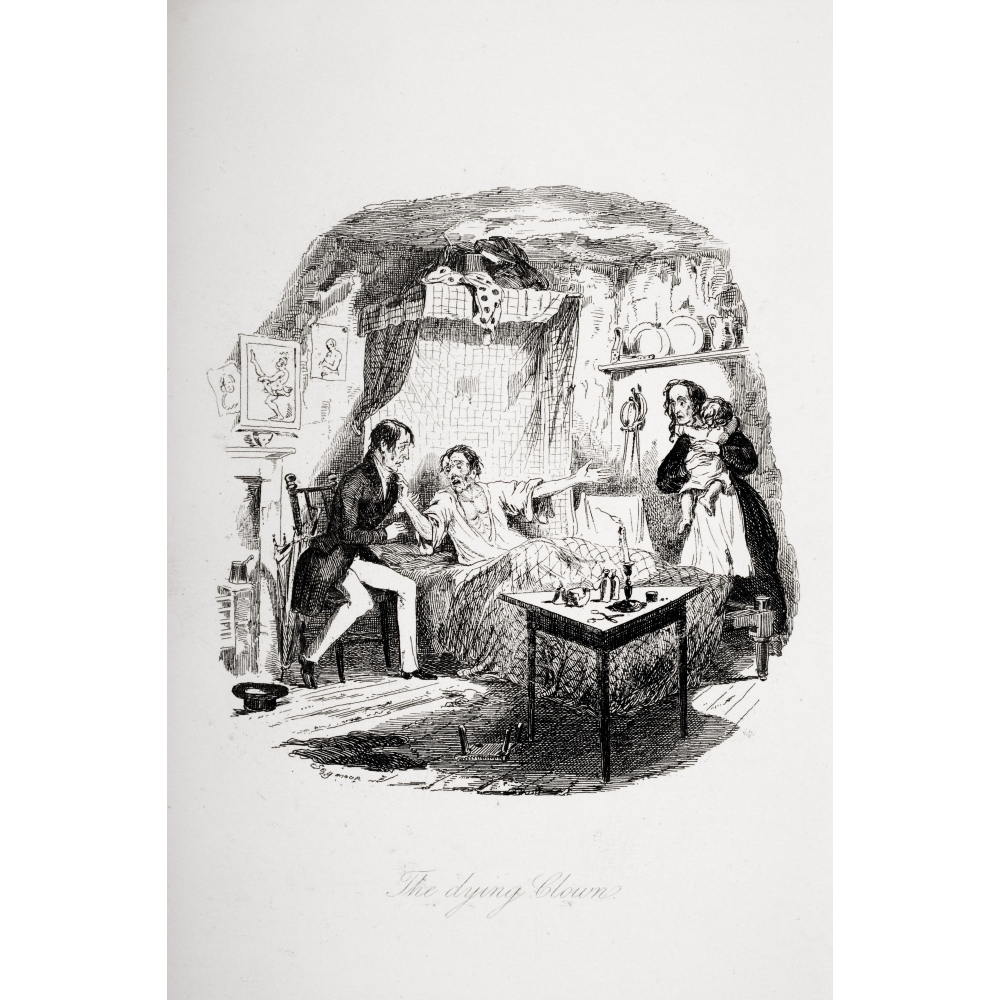 Posterazzi DPI1860245 The Dying Clown. Illustration From the Charles ...