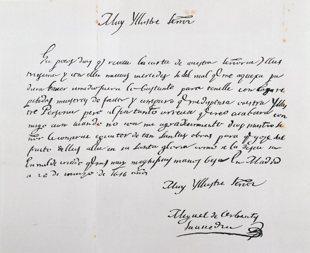 Posterazzi DPI1860719LARGE Letter Written to Archbishop of Toledo March ...