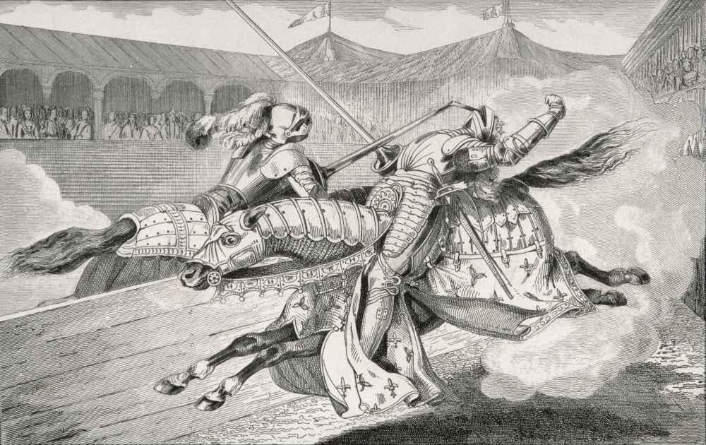 Posterazzi DPI1861205LARGE Henri Ii 1519 to 1559 Is Fatally Wounded At ...