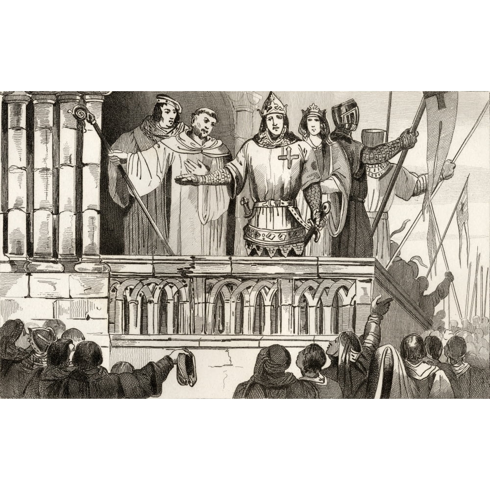 Posterazzi DPI1861245LARGE Louis Vii the Younger 1120 to 1180 Raises ...