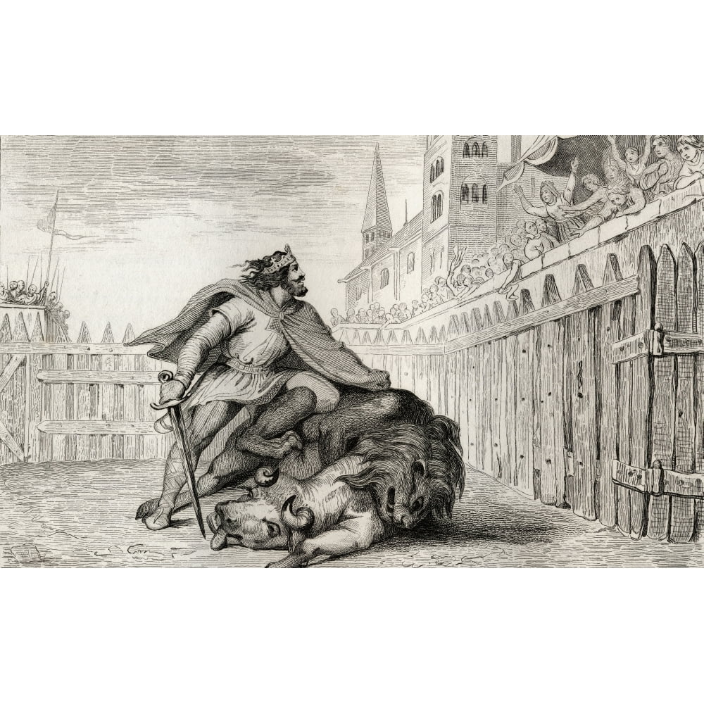 Posterazzi DPI1861251LARGE Pepin Iii the Short 714 to 768 with the Lion ...