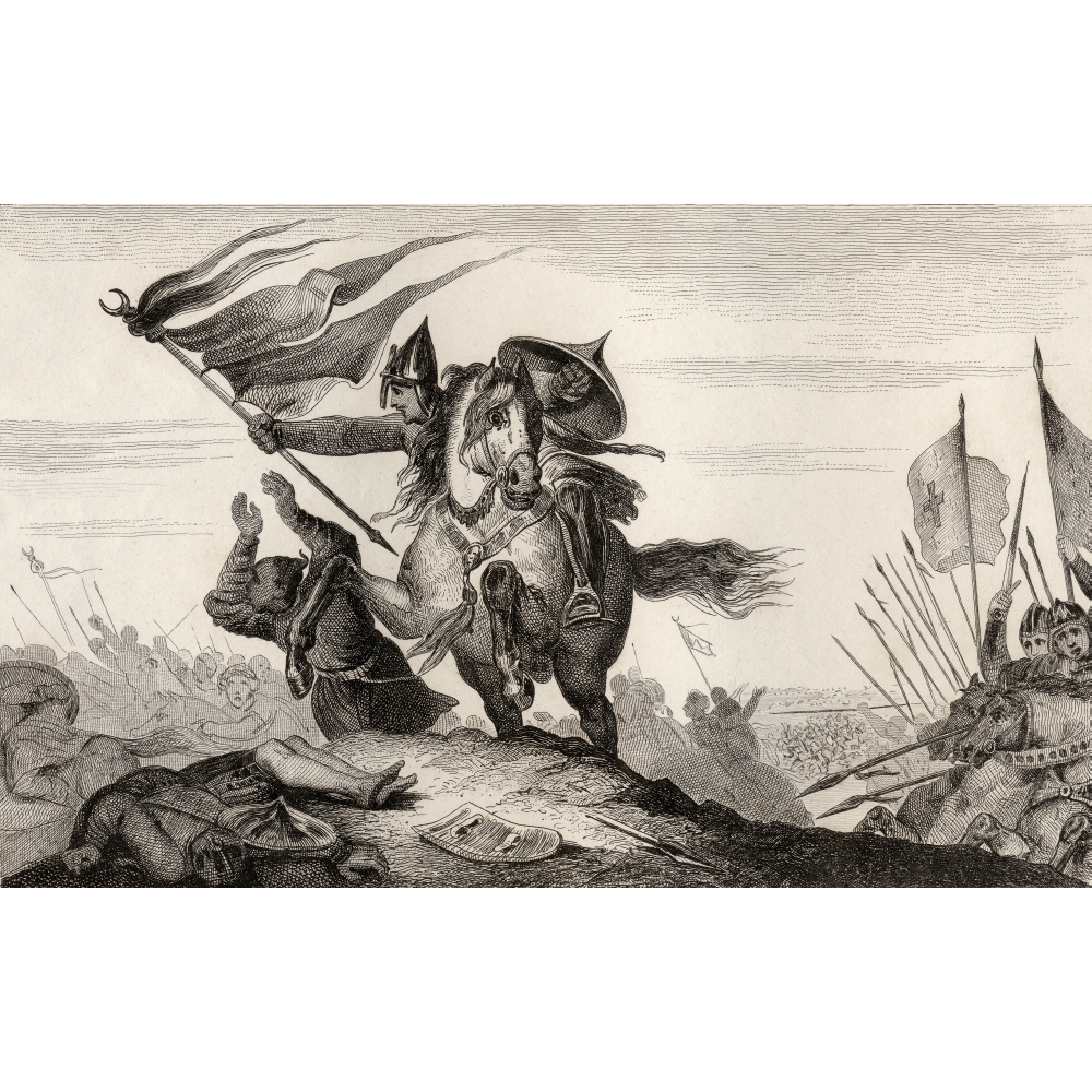 Posterazzi DPI1861259 An 8th Century French Knight In Battle From ...