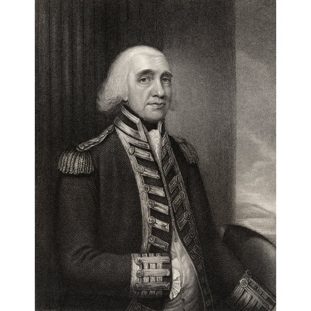 Posterazzi DPI1861358LARGE Admiral Richard Howe 1st Earl Howe 1726 to ...