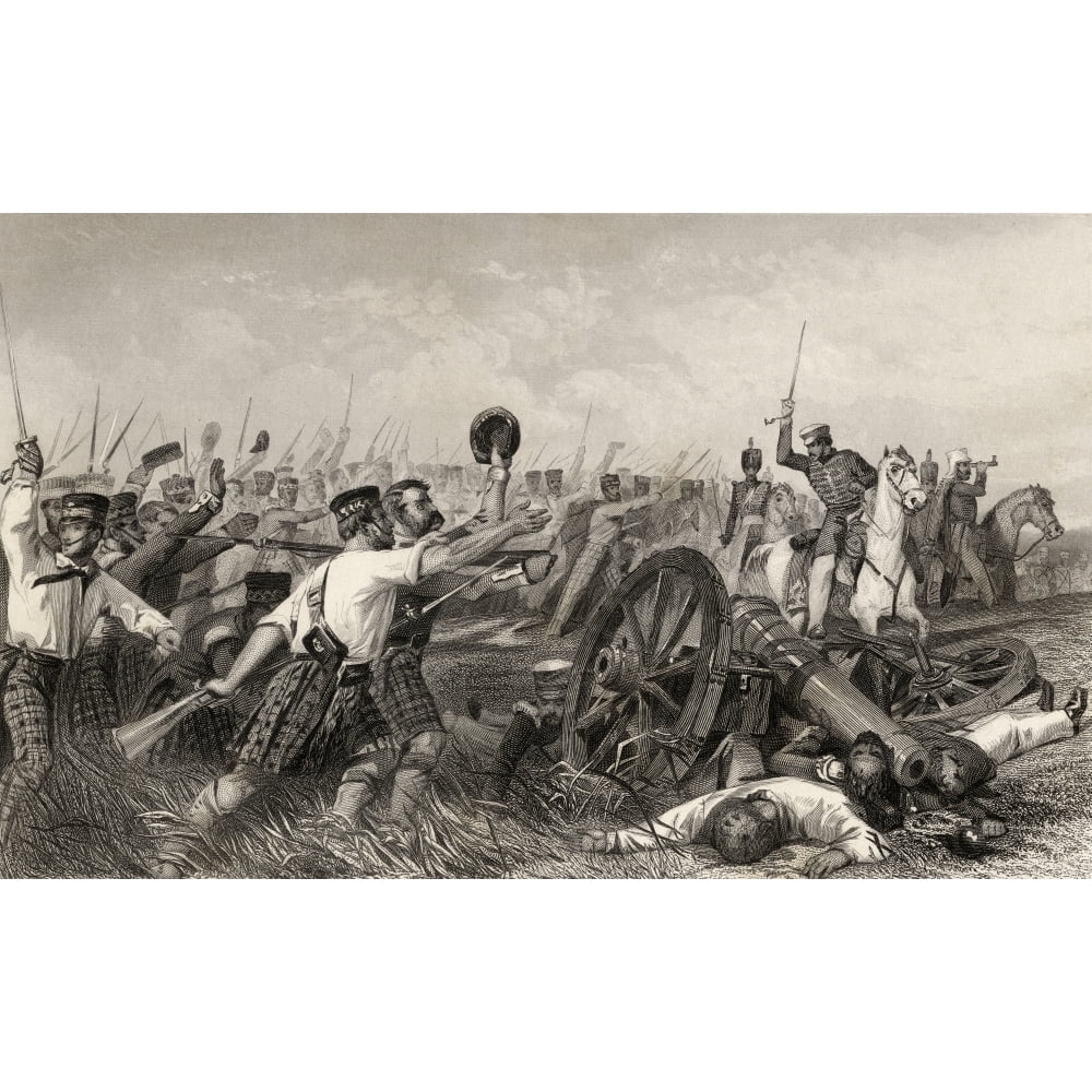 Posterazzi DPI1861587LARGE Charge of the Highlanders Before Cawnpore ...