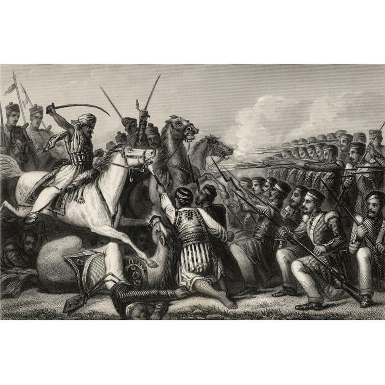 Posterazzi DPI1861588LARGE Mutineer Cavalry Attacking An Infantry ...