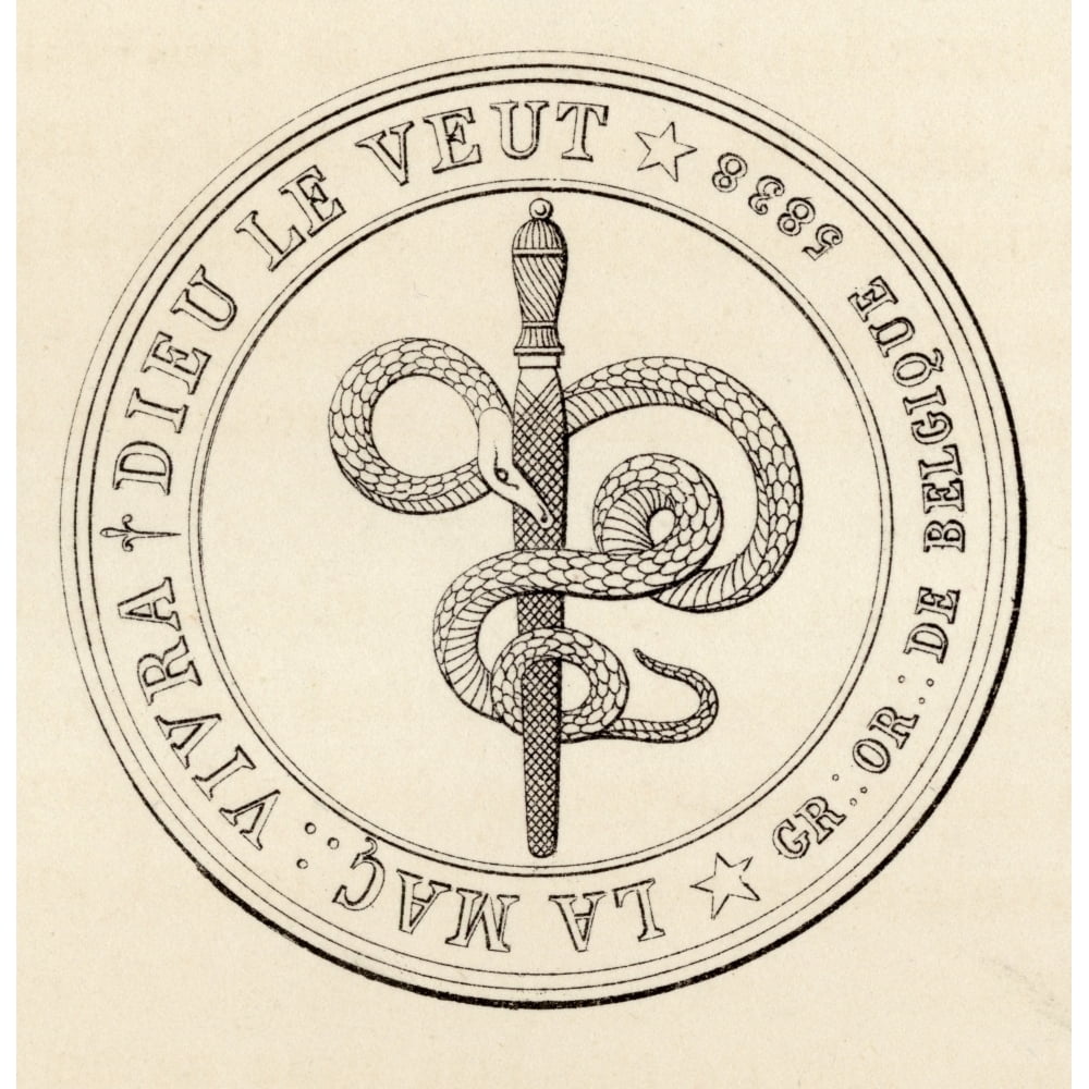 Posterazzi DPI1861689 Masonic Seal Engraving From the Book the History ...