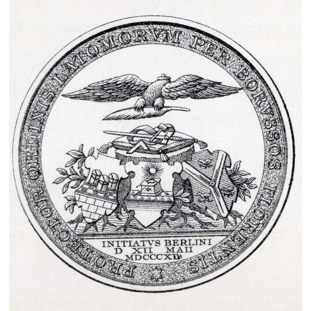 Posterazzi DPI1861692LARGE Masonic Seal Engraving From the Book the ...