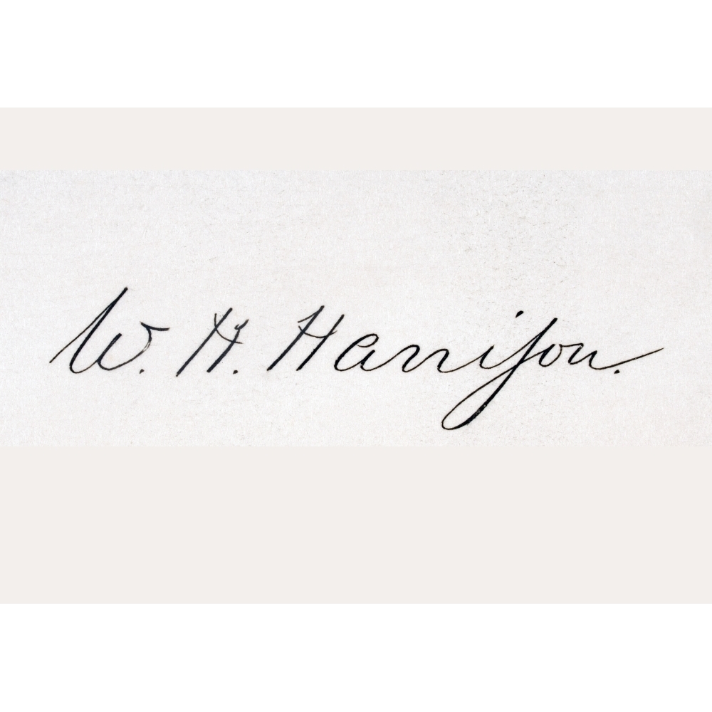 Posterazzi DPI1861848LARGE Signature of William Henry Harrison 1773 to ...