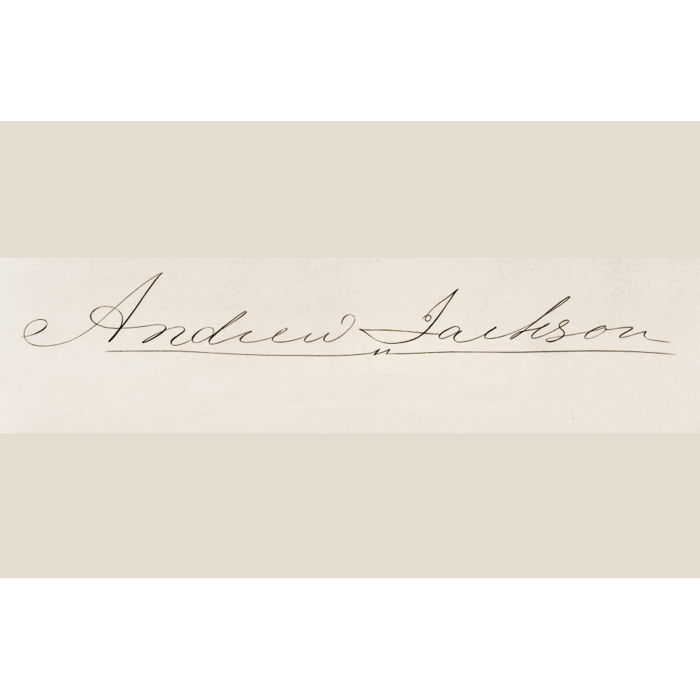 Posterazzi DPI1861849 Signature of Andrew Jackson 1767 to 1845 7th ...