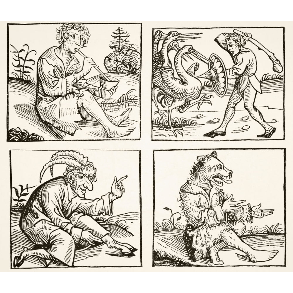 Posterazzi DPI1861913 Monsters Born From the Deluge After Wood ...