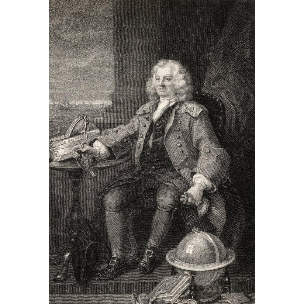 Posterazzi DPI1862181LARGE Captain Thomas Coram 1668 to 1751 English ...