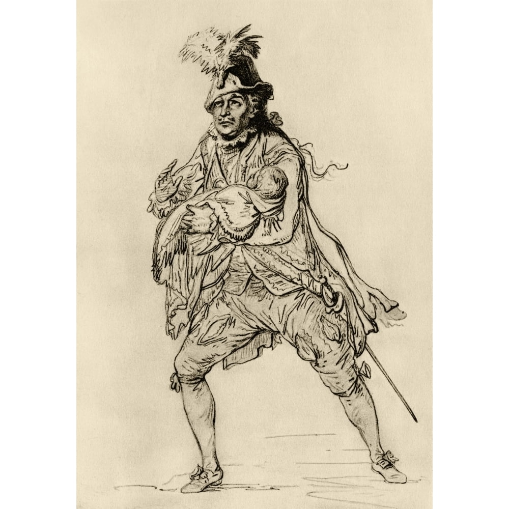 Posterazzi DPI1862261LARGE David Garrick 1717 to 1779 English Actor ...