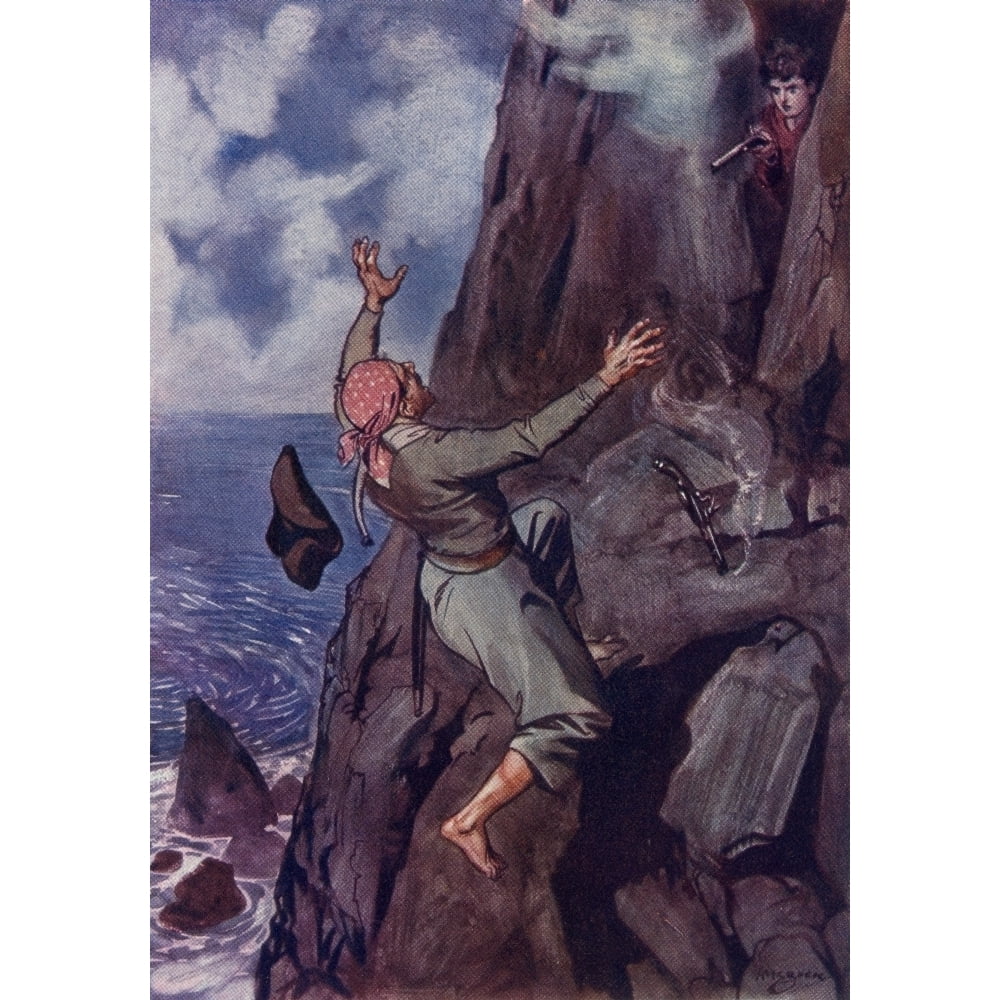 Posterazzi DPI1862444LARGE Staggering Backward From the Ledge Fell with ...