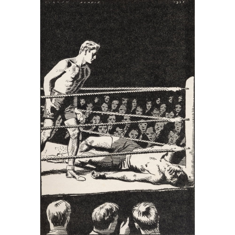 Posterazzi DPI1862946LARGE The Champion Was Lying Inert on His Back ...