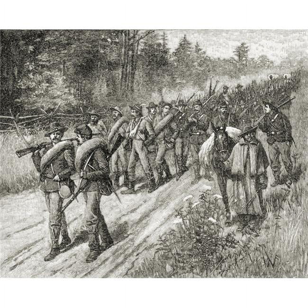Posterazzi DPI1862960 Shermans Army on the March to the Sea 1865. From ...