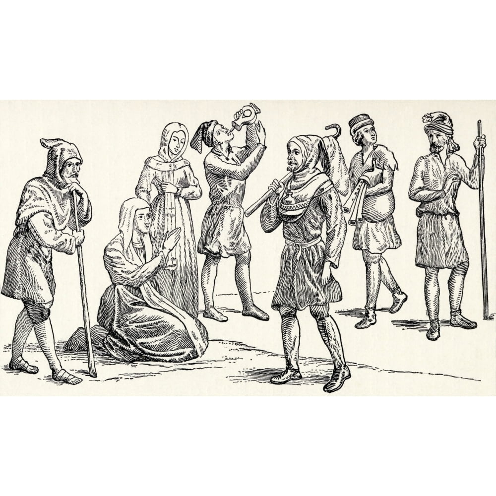 Posterazzi DPI1872199LARGE Costumes of Common Spanish People In the ...