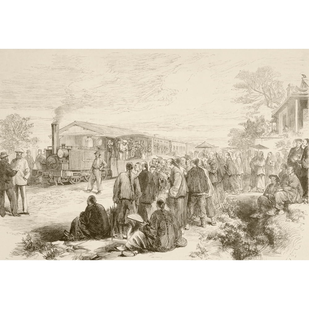 Posterazzi DPI1872531 An Early Chinese Railway, Circa 1880 From A 19th ...
