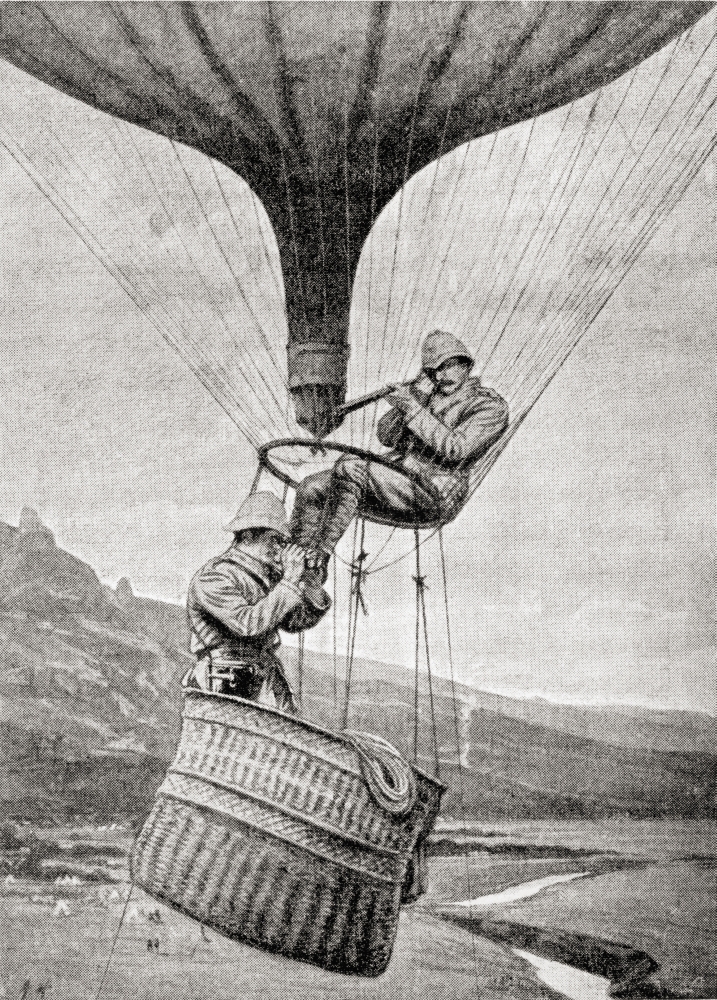 Posterazzi DPI1873022 Observing The Enemy From A Military Balloon ...