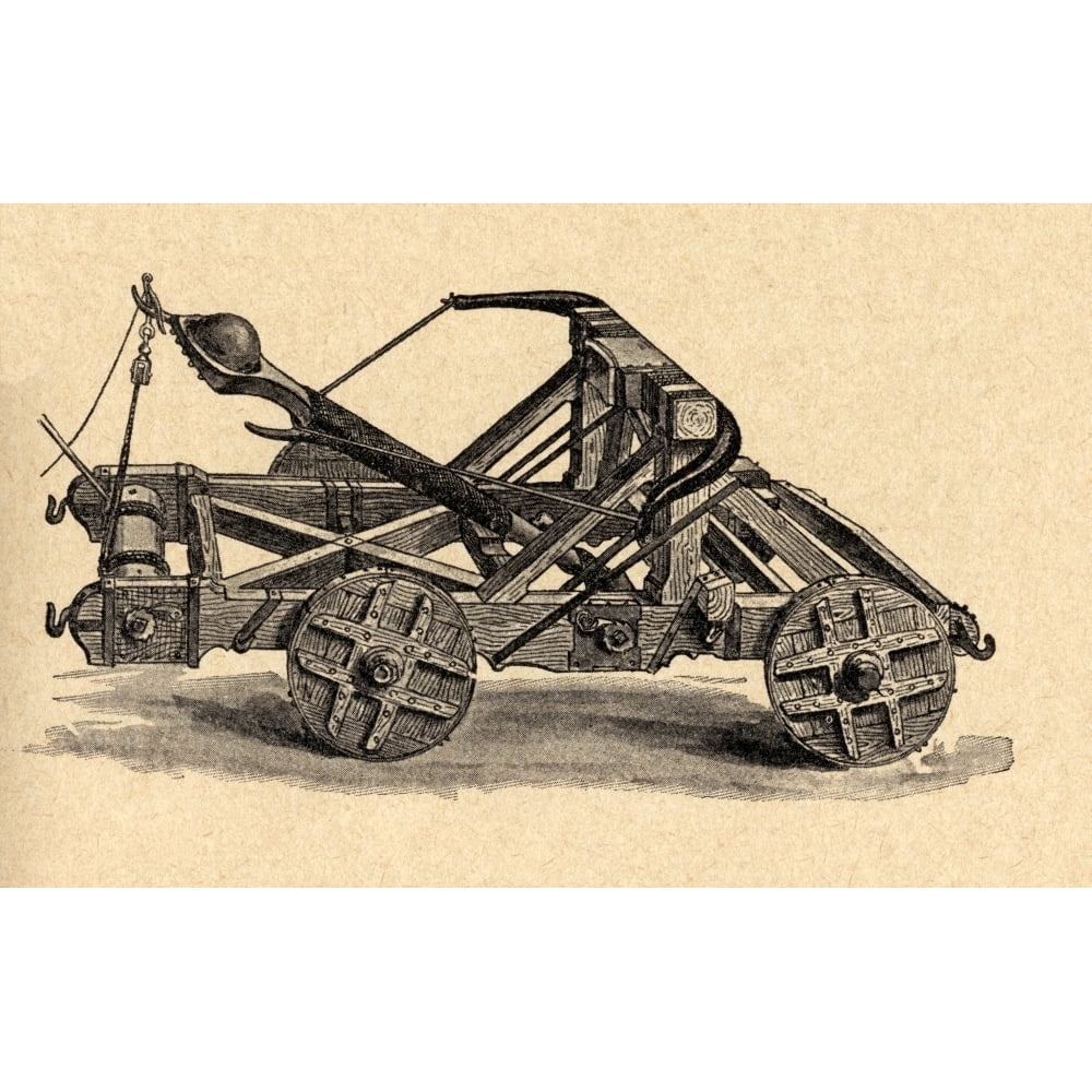 Posterazzi DPI1877587LARGE A Medieval Catapult From Sveriges Historia ...