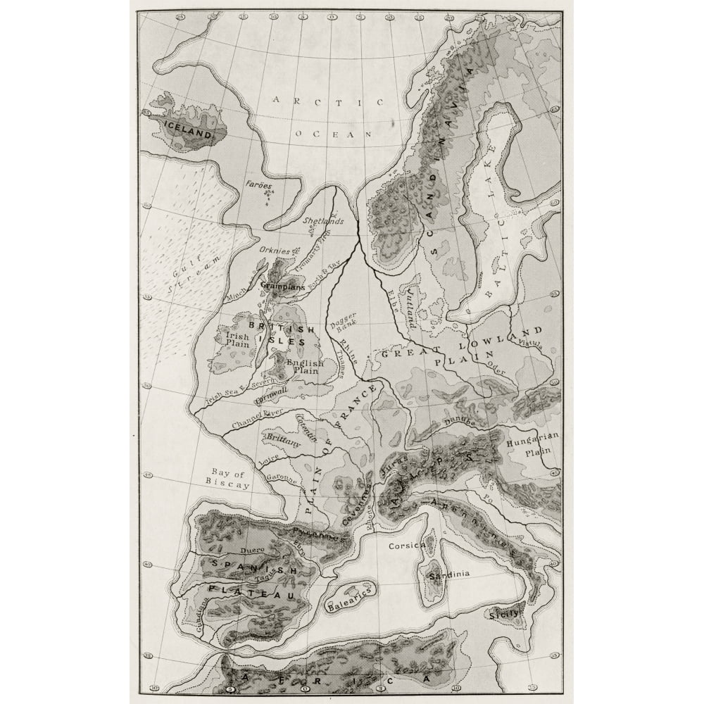 Posterazzi DPI1877595LARGE Map of Western Europe During The Third Inter ...