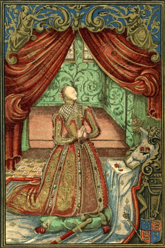 Posterazzi DPI1877710 Queen Elizabeth I At Prayer After The ...
