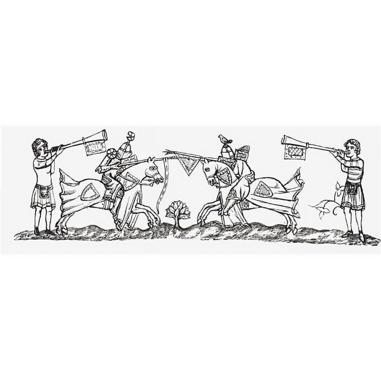 Posterazzi DPI1877899LARGE Tilting In The Early Fourteenth Century From ...