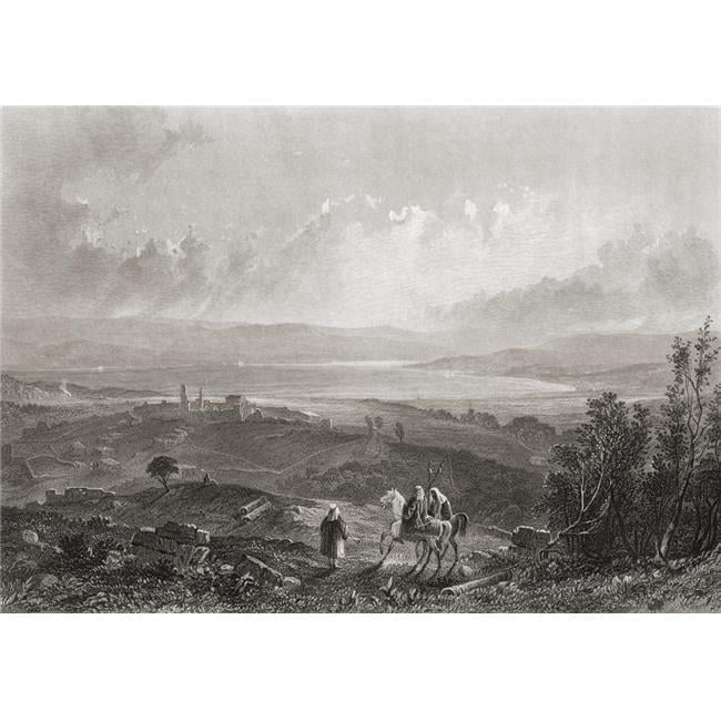 Posterazzi DPI1903554 Lake Tiberius, Palestine. 19th Century Print ...