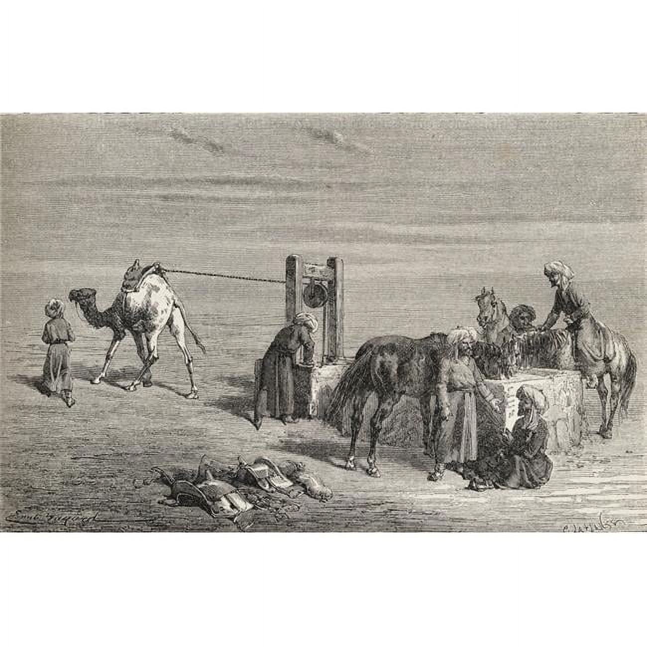 Posterazzi DPI1903647 A Well In The Desert Between Samarkand & Karshi ...