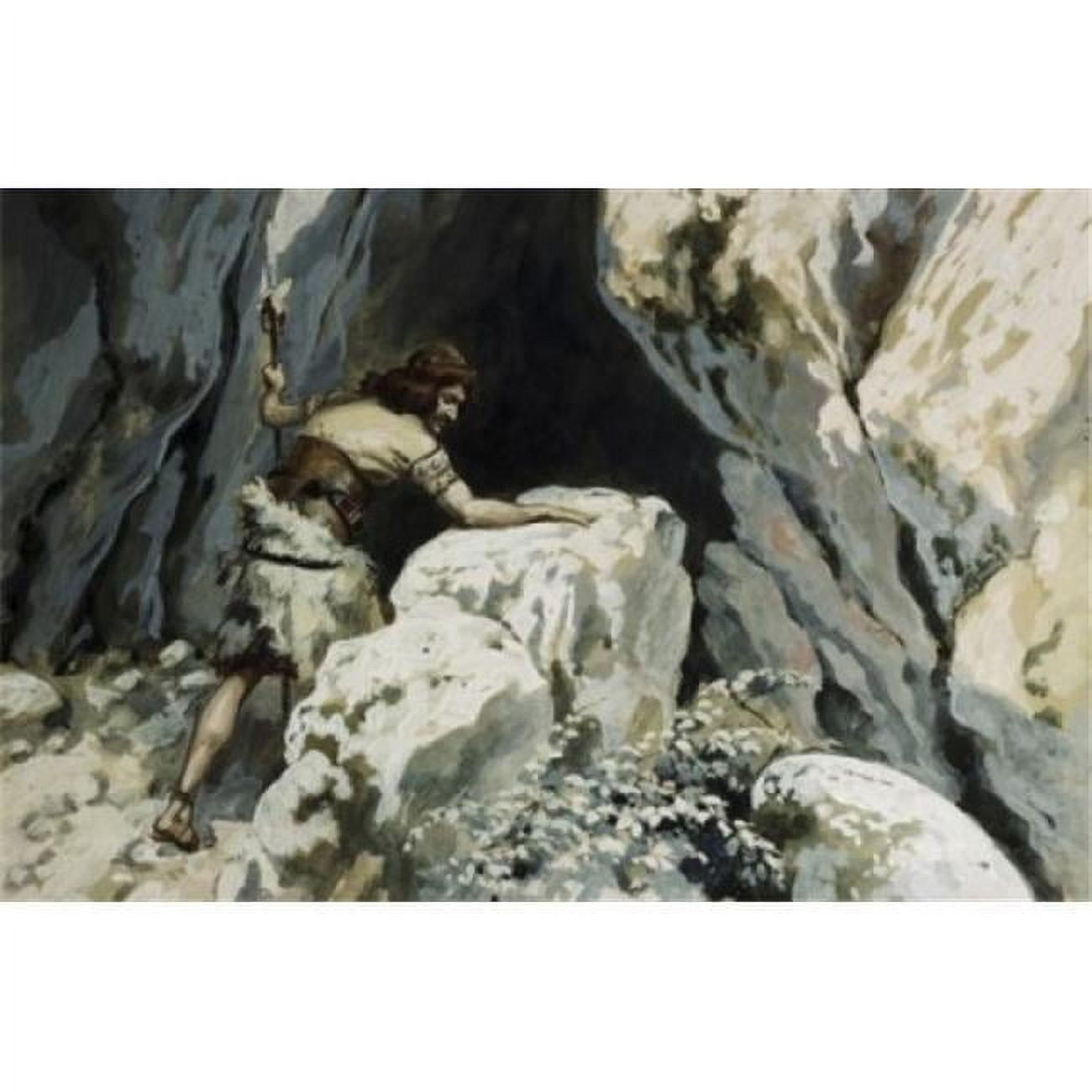 Posterazzi David Goes to the Cave of Abdullam James Tissot 1836-1902 French Jewish Museum New ...