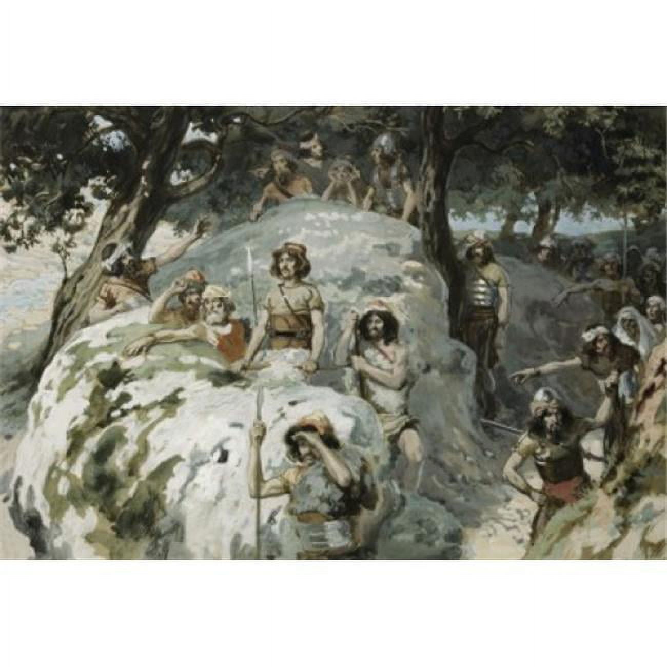 Posterazzi David in the Wilderness of Ziph James Tissot 1836-1902 ...